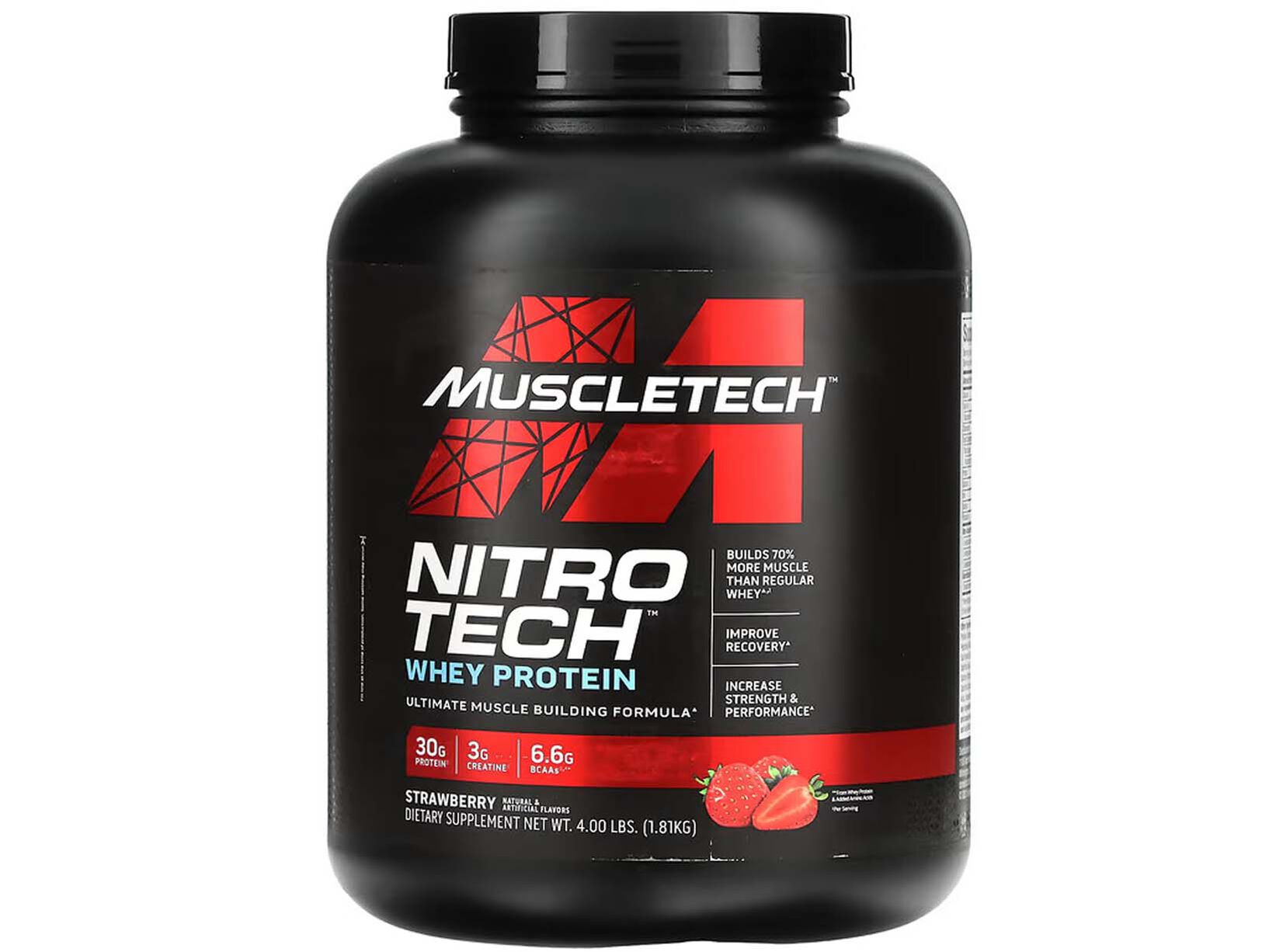 Nitro-Tech™ WHEY PROTEIN Strawberry Flavour | LAC Singapore