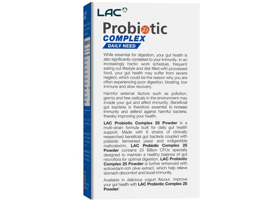 Probiotic Complex 25 Billion CFU - Daily Support | LAC Singapore
